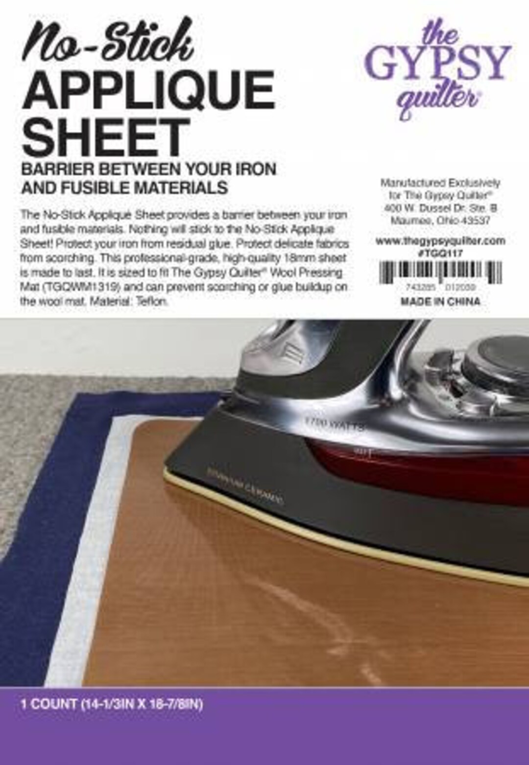 No-stick Applique Sheet 14-1/3in X 18-7/8in - Etsy