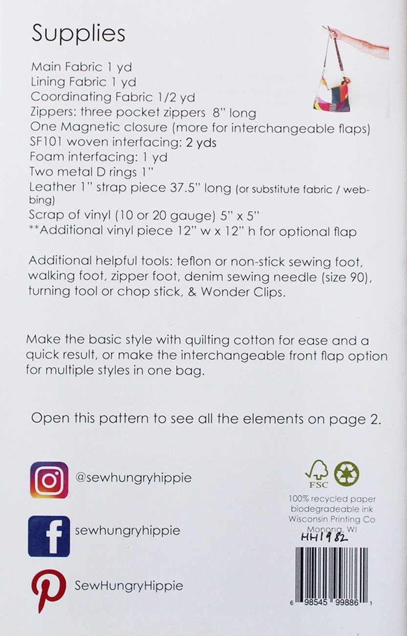 Coffee House Bag Sewing Pattern - Etsy