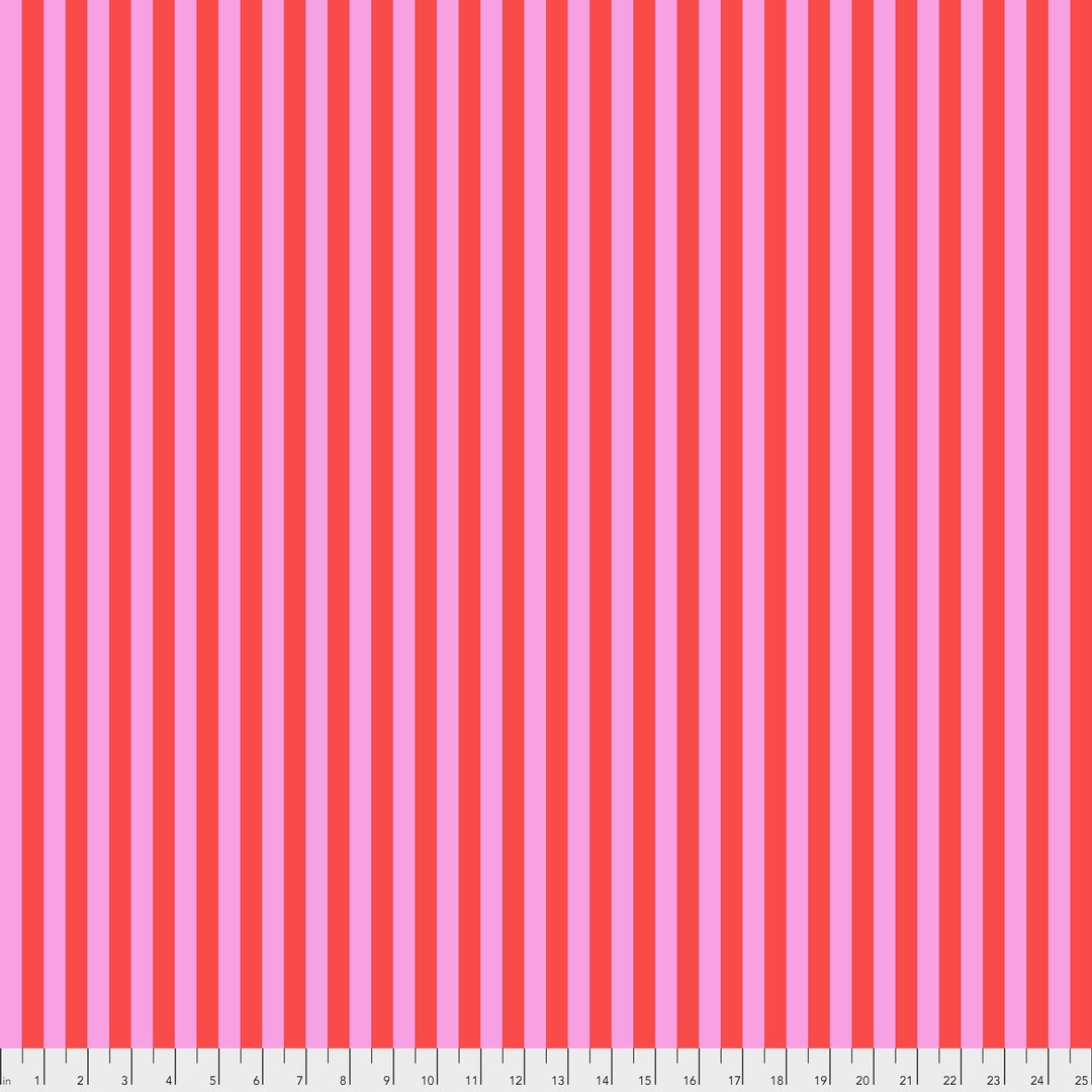 Tula Pink - Original True Colors - Tent Stripe - Poppy - PWTP069.POPPY ...