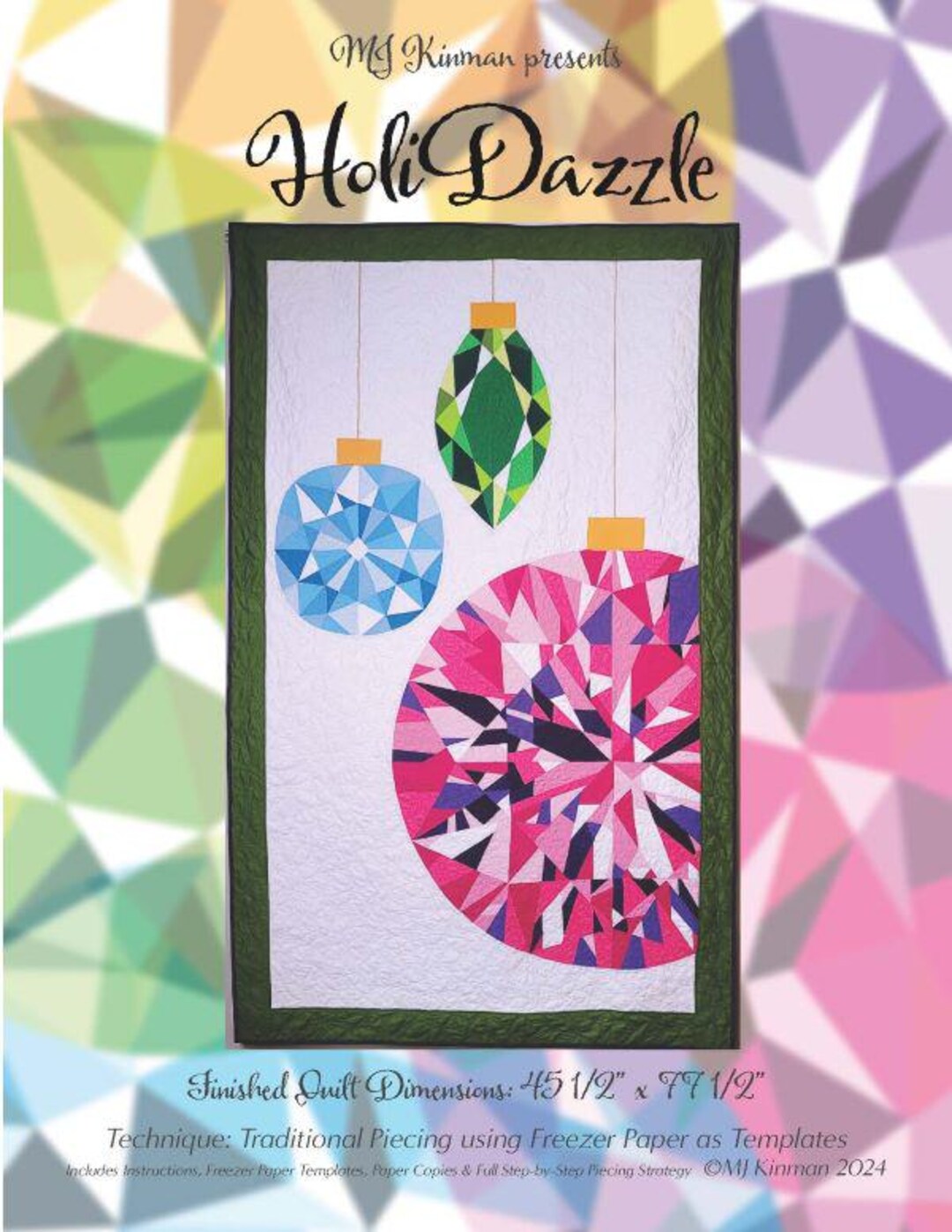 NEW! Holidazzle Gem Quilt Fabric Kit and Pattern Option From MJ Kinman ...