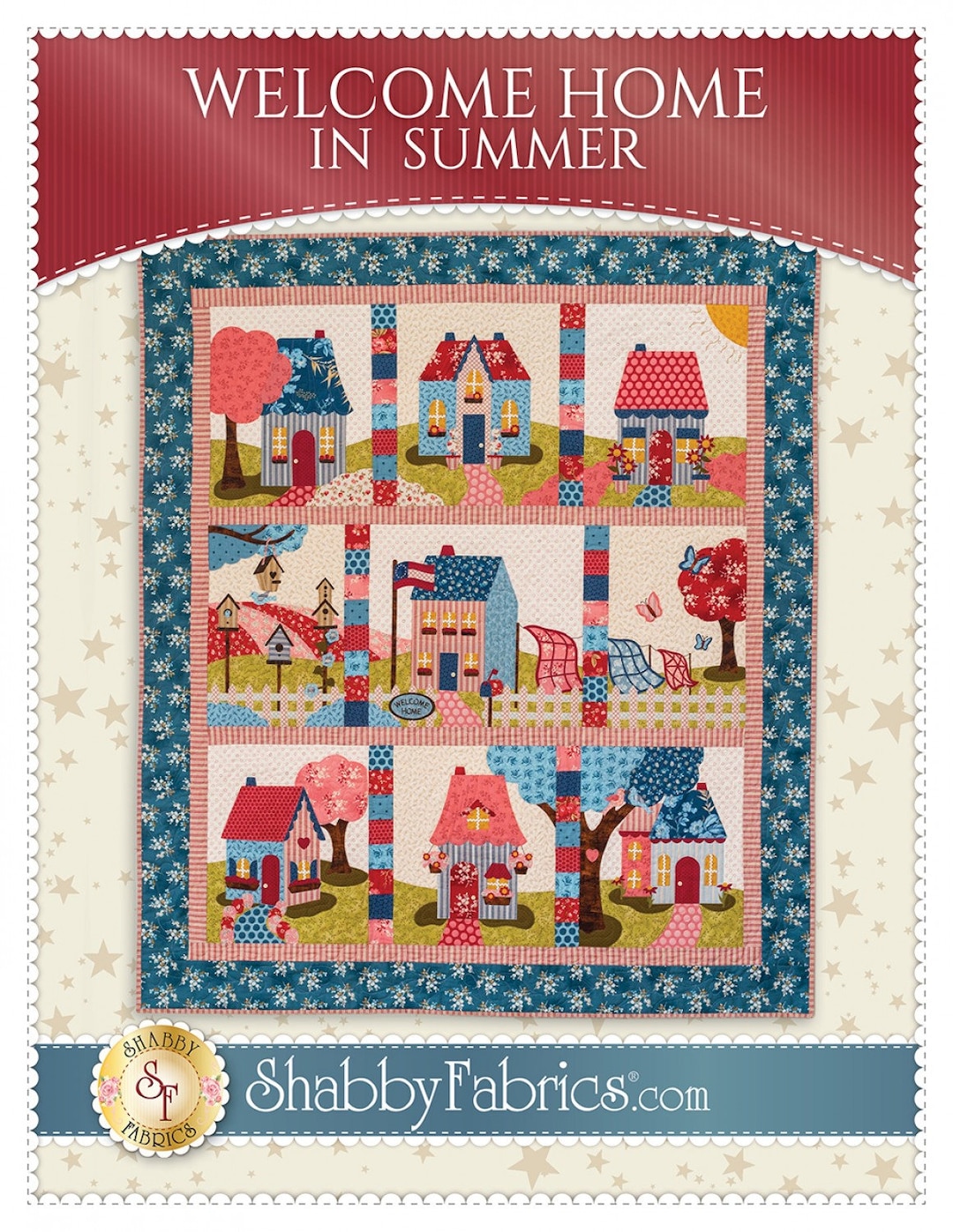 Welcome Home in Summer Quilt Pattern by Shabby Fabrics - Etsy