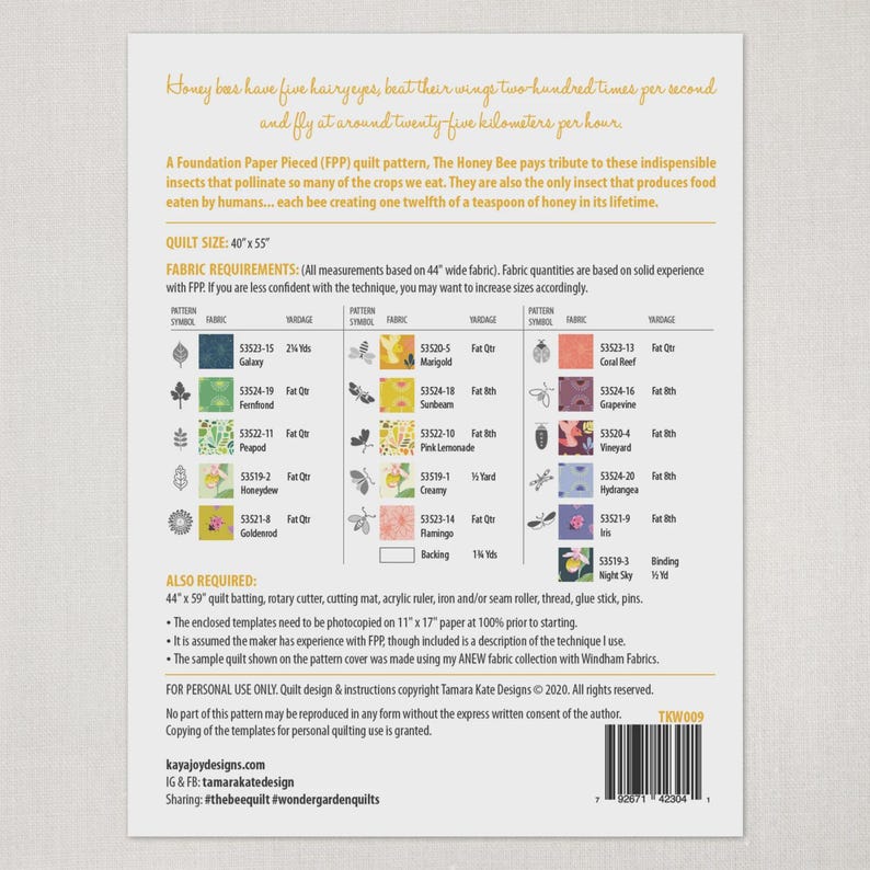 Tamara Kate - Insectarium + Watermark Collection Custom Curated Quilt ...