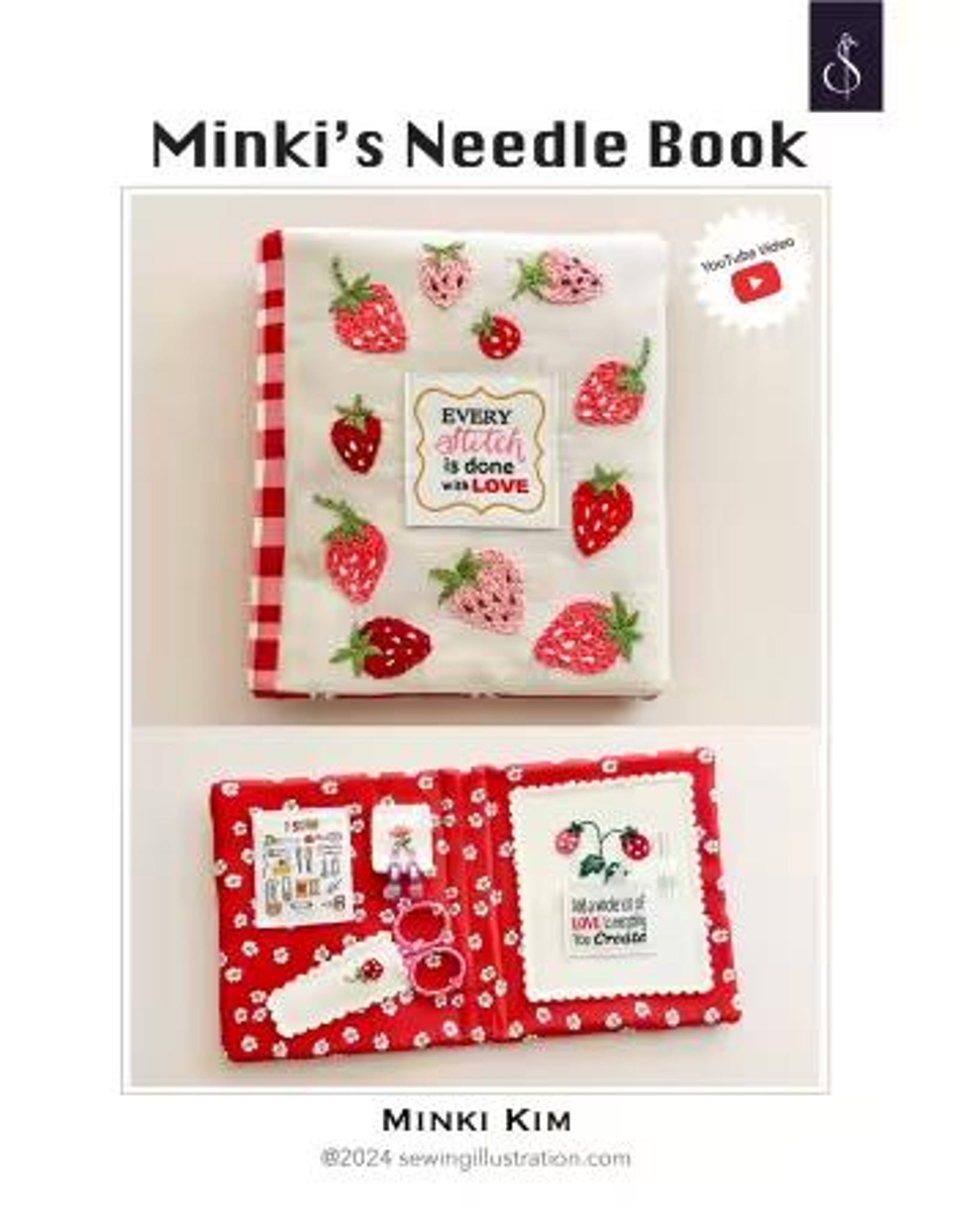 Minki's Needle Book Pattern - Minki Kim - Sewing Illustration - Etsy