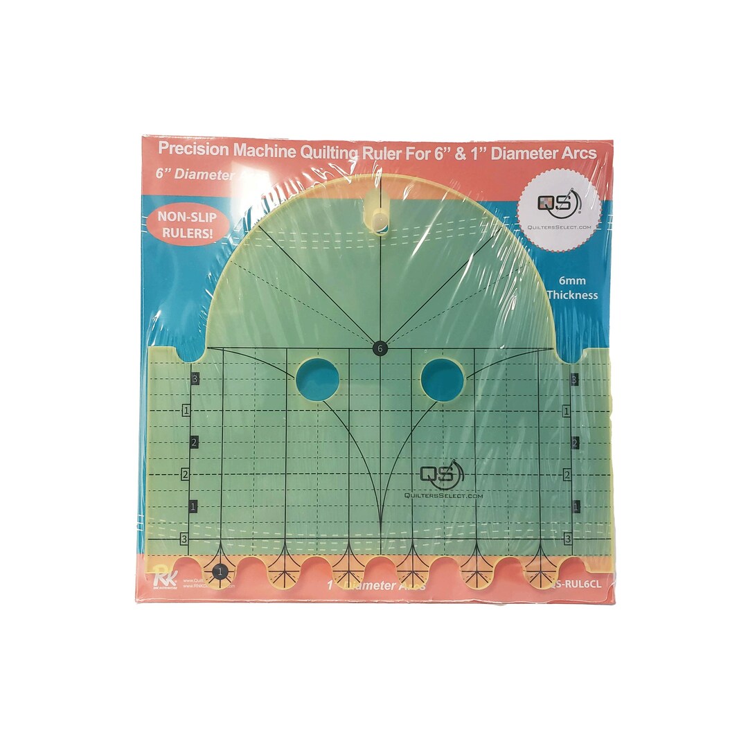 Quilters Select - Precision Machine Quilting Ruler for 6" and 1 ...