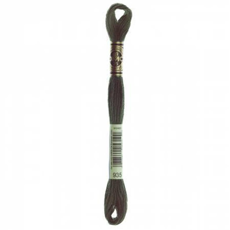 DMC Six Strand Embroidery Floss - 934 - 935 - 936 - 937 - 938 - 939 ...