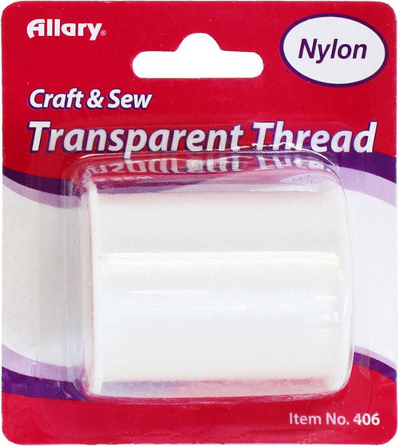 Allary Transparent Nylon Thread 150yd-clear 406A - Etsy
