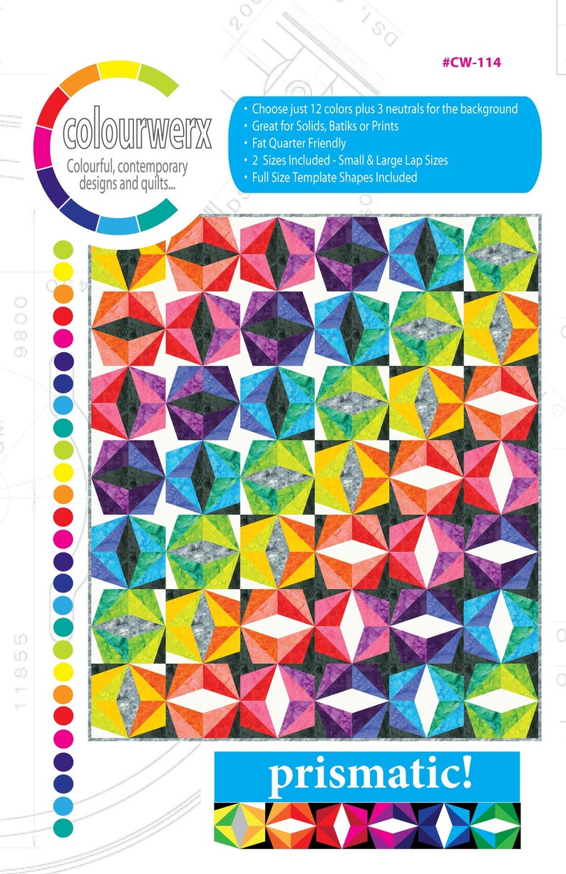 Prismatic Quilt Pattern by Colourwerx - Etsy