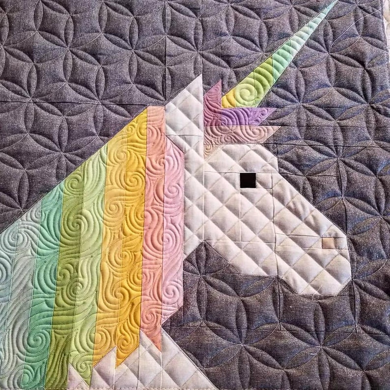 Lisa the Unicorn Quilt Pattern by Elizabeth Hartman - Etsy Canada
