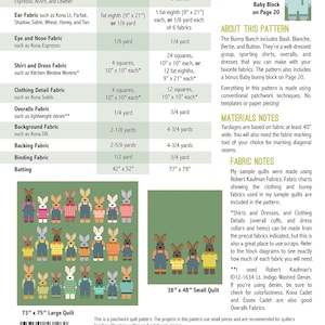 Bunny Bunch Quilt Pattern or Kit - Elizabeth Hartman - Etsy