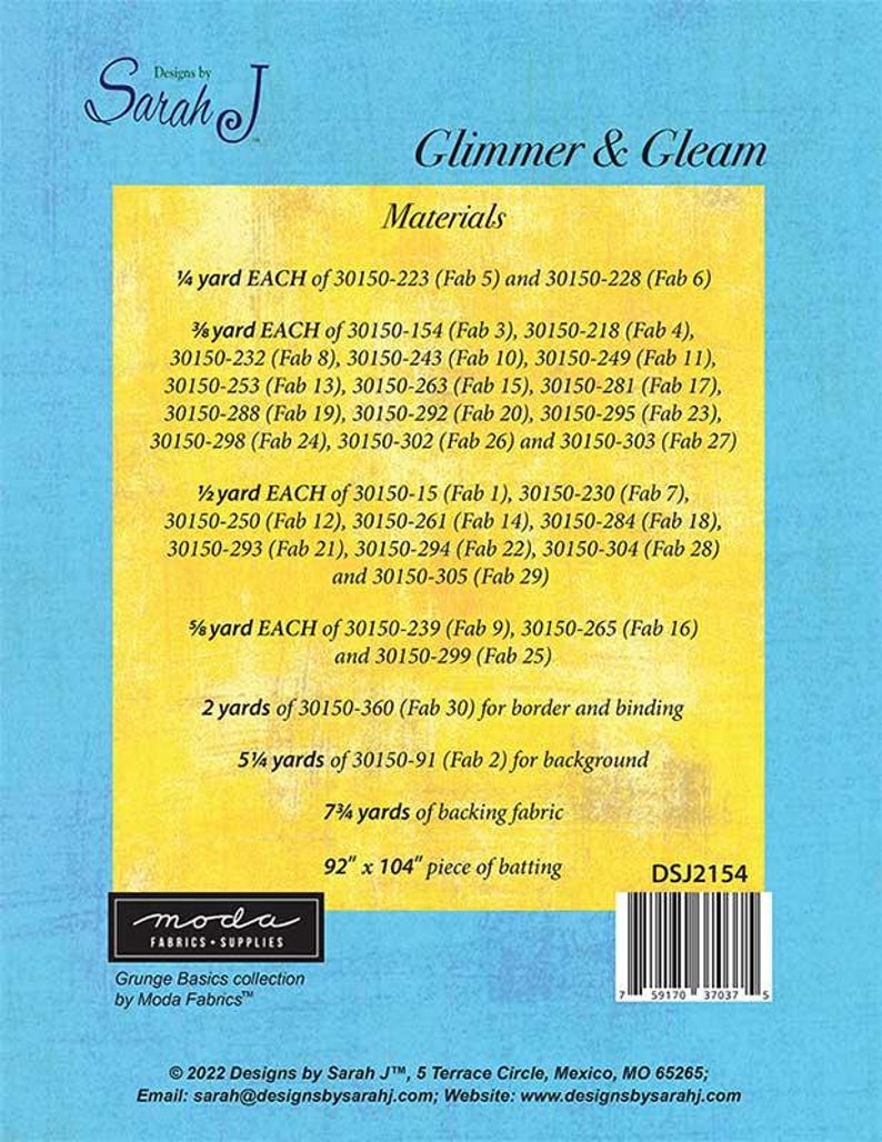 Glimmer and Gleam Quilt Pattern by Sarah J. - Etsy