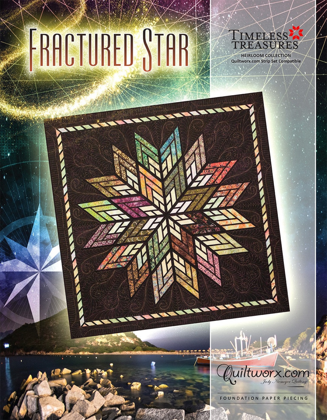 Fractured Star Quilt Pattern Quiltworx - Judy Niemeyer Quilting - Etsy