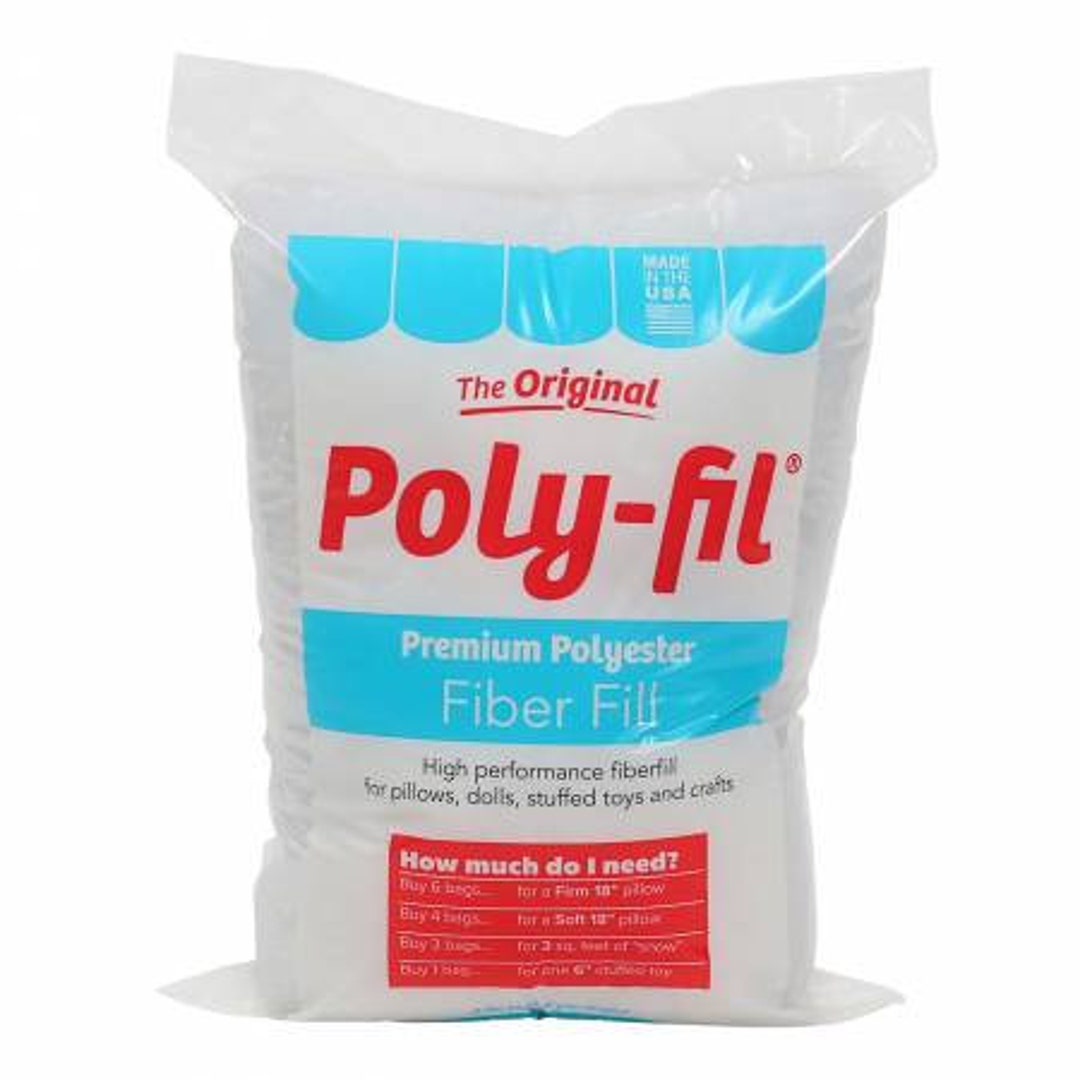 Premium Polyester Poly-fil Stuffing - Choose Size of Bag! Polyfill ...