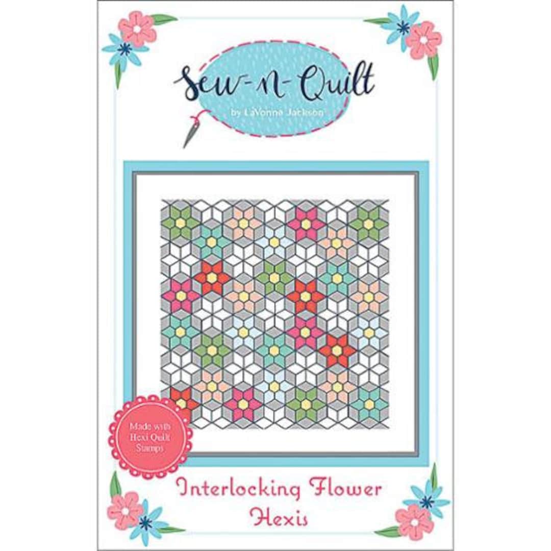 Hexi Pattern Interlocking Flower PTH103 Sew N Quilt - Etsy