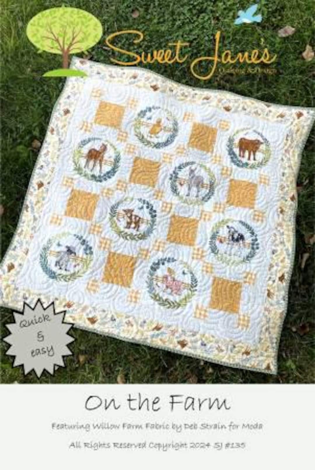 On the Farm Quilt Pattern OR Kit by Sweet Jane's - Etsy