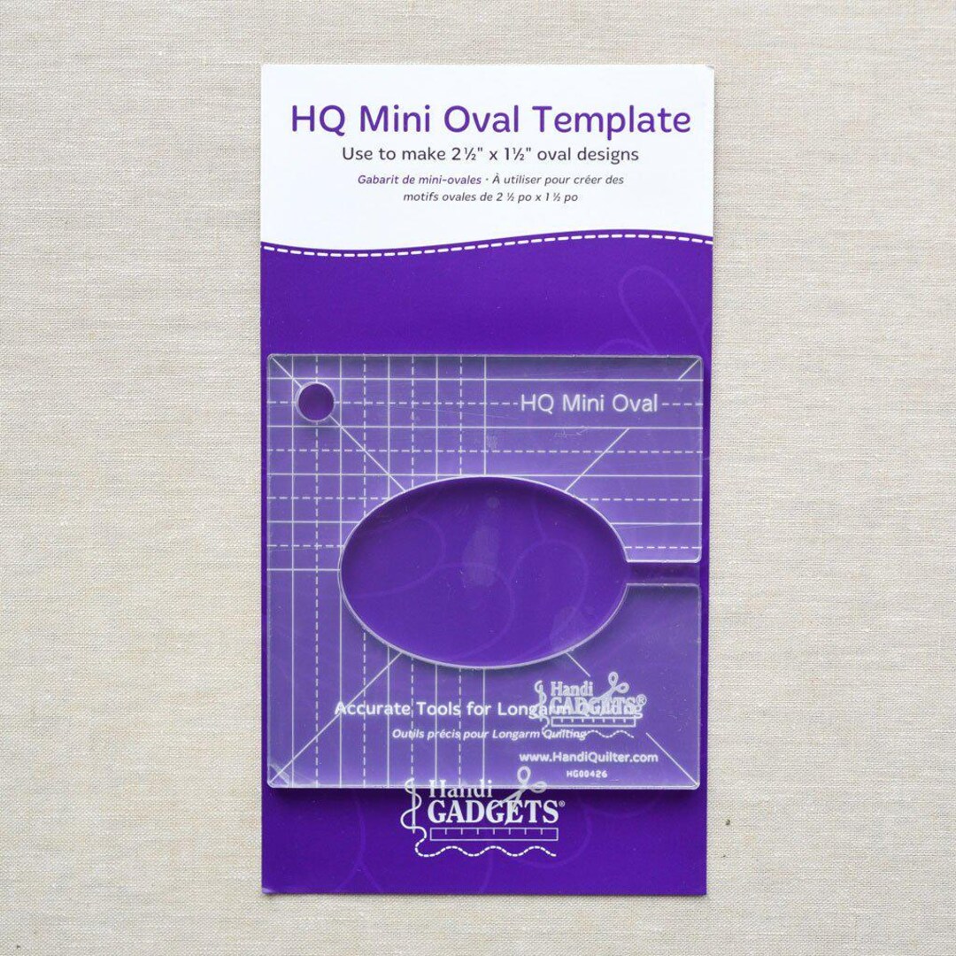 Handi Quilter - HQ - Mini Oval Template - Accurate Tools for Longarm ...