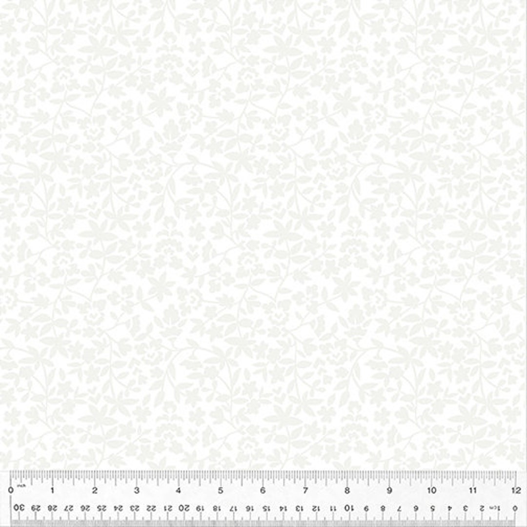 Garden Party by Whistler Studios-windham Fabrics- 53979-5 on the Vine White on White - Etsy