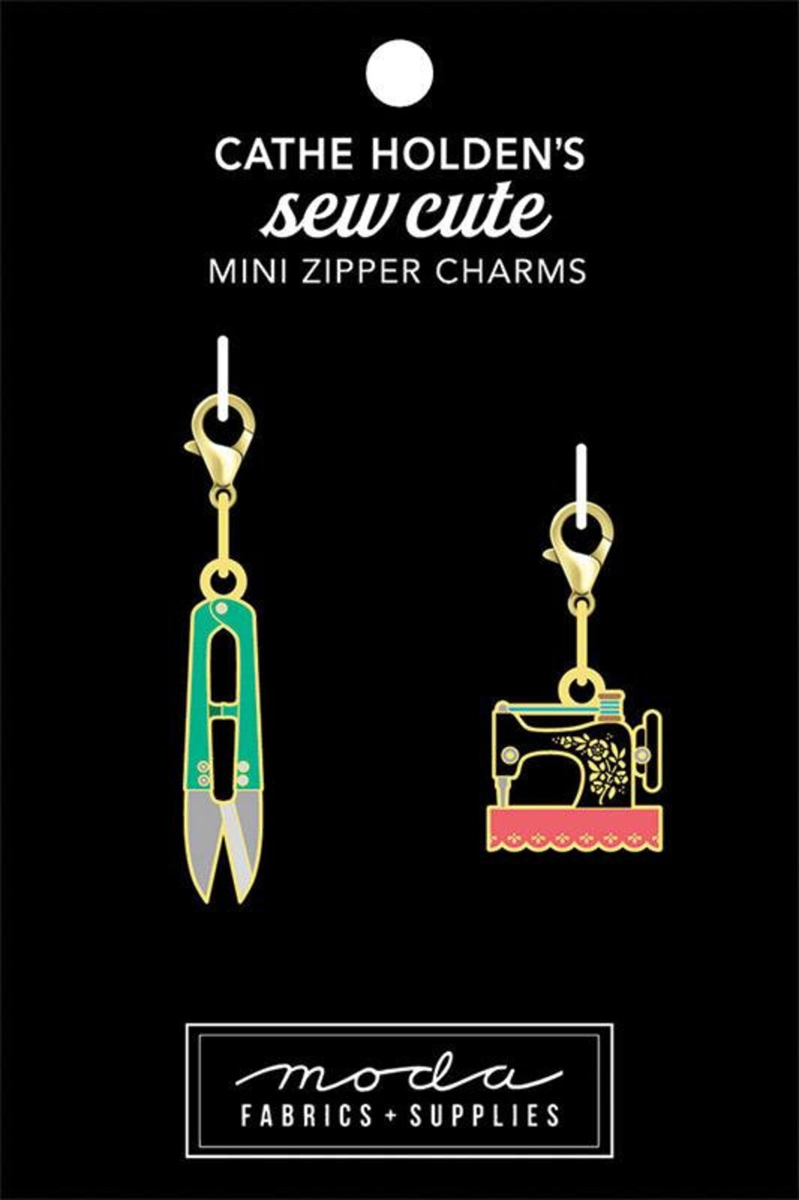 Moda - Mini Snip Sew Zipper Charms 2ct CH119 - Zipper Pulls - Etsy