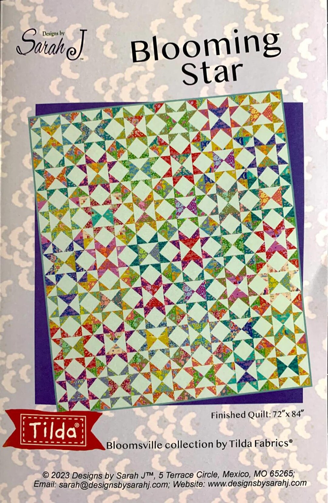 Blooming Star Quilt Pattern - Designs by Sarah J - Etsy
