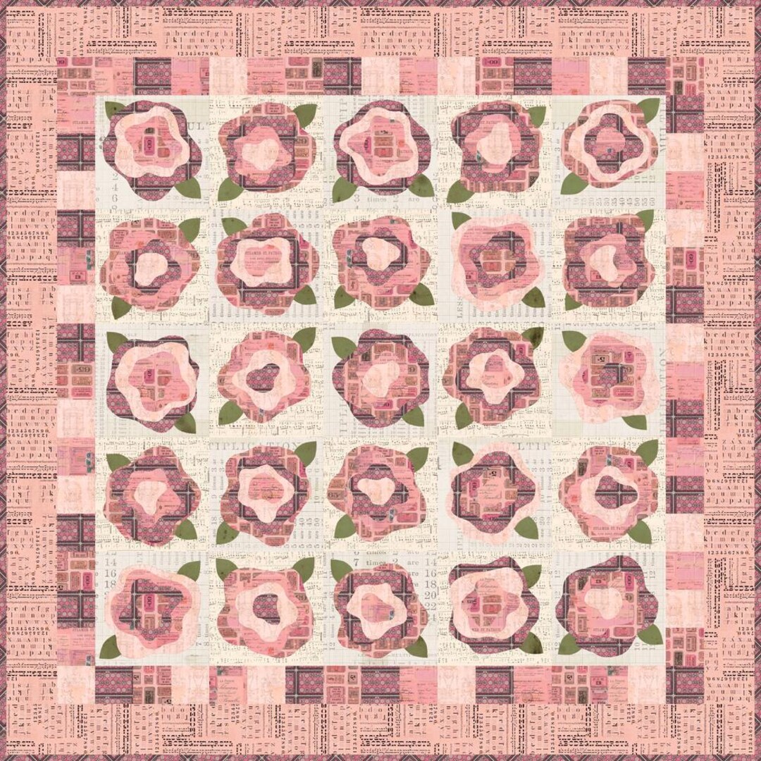 Exclusive Palette Program! Tim Holtz - Pink - French Roses Quilt ...