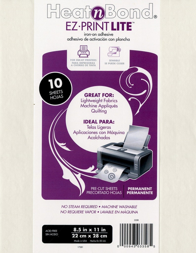 EZ Print Lite 8-1/2in X 11in 10pk - Etsy