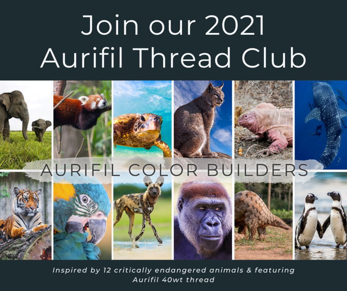 Aurifil - Color Builders - Choose a Month- Free Pattern and Embroidery ...