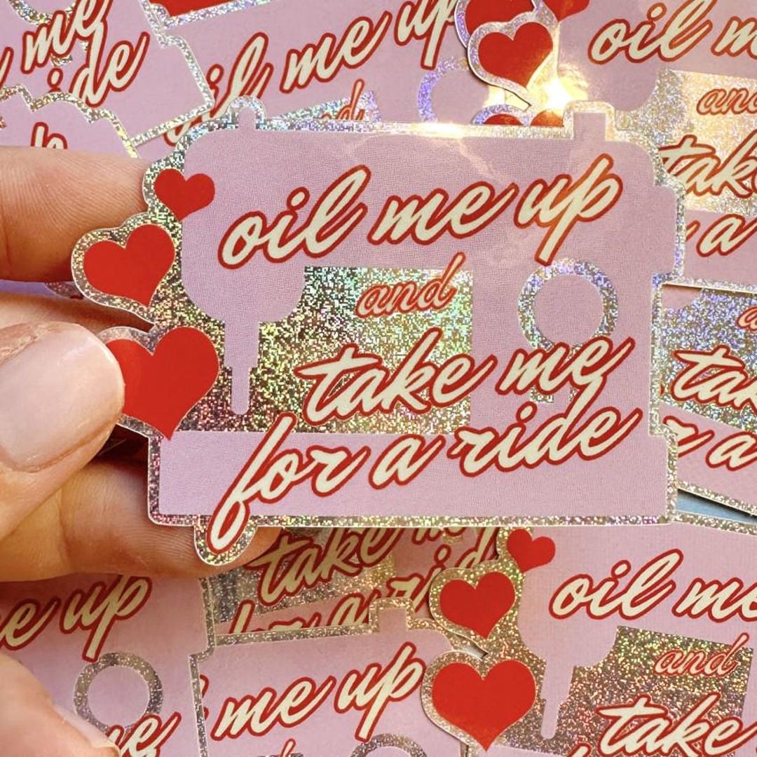 Oil Me up Vinyl Sticker From Feral Notions - 1 Stickers - Etsy