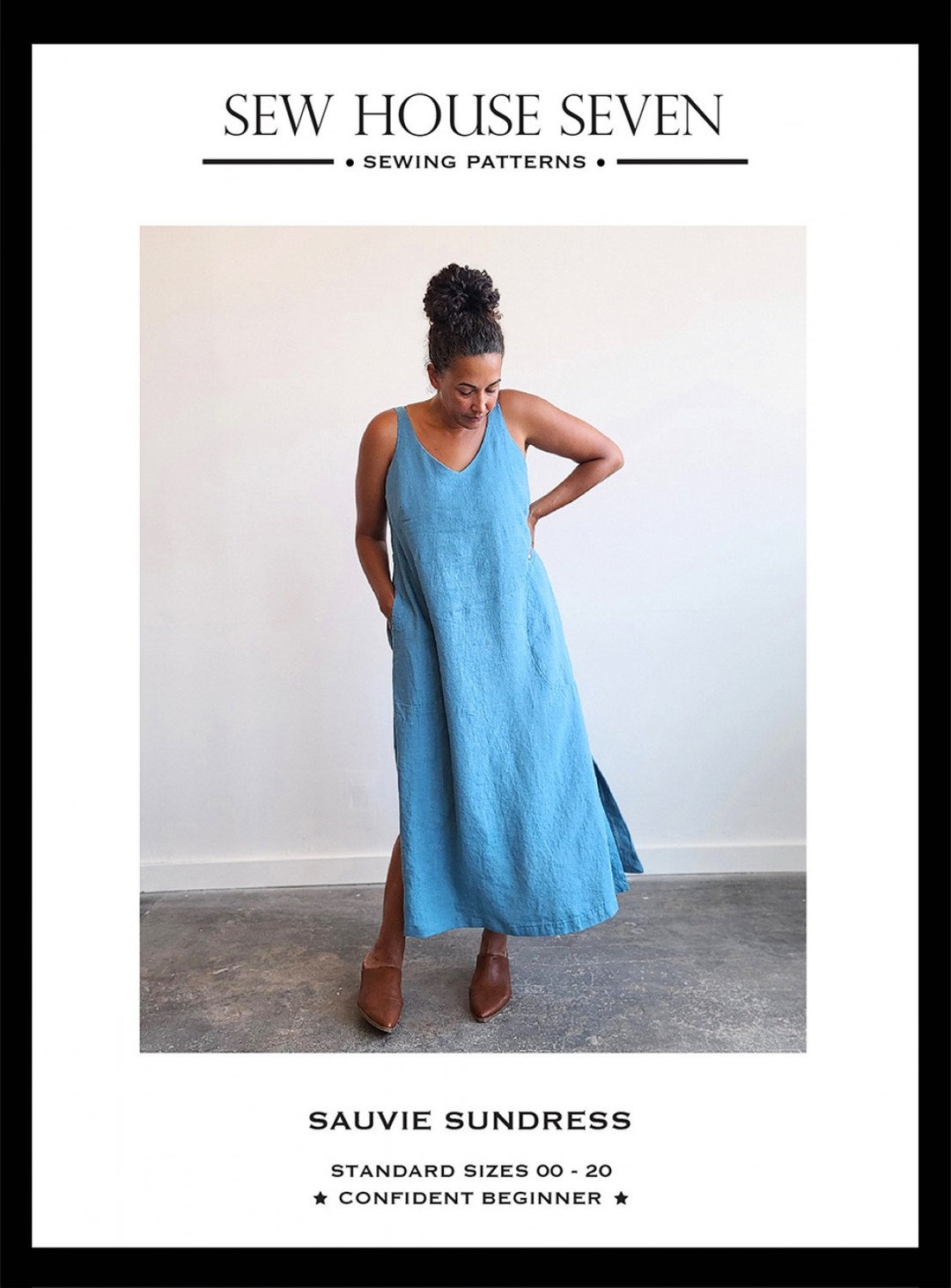 Sauvie Sundress Standard or Curvy Fit Dress Sewing Pattern by Sew House ...