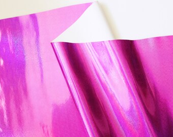 Vinyl Transparent 12G Hot Pink Glitter by Sew Hungryhippie - Etsy