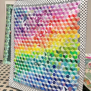 Tula Pink's - Tumbling Cosmos Quilt Pattern, Paper Pieces, and or ...