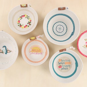Kimberbell Designs - Rope Bowls - Happy Place Embroidery Project - CD ...