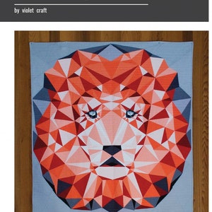 Jungle Abstractions: the Lion by Violet Craft - Quilt Pattern or Quilt ...