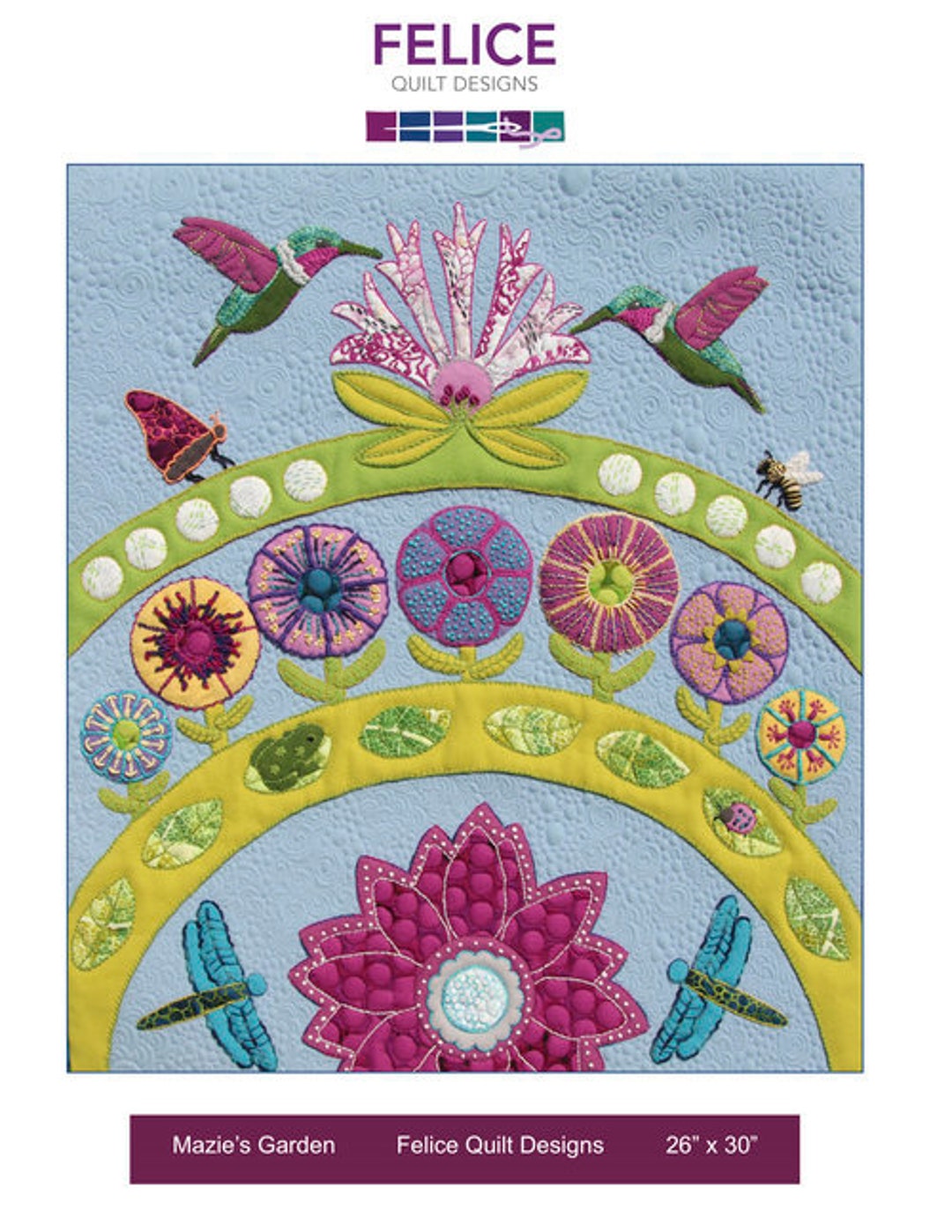 Mazie's Garden Quilt Pattern by Felice Quilt Designs - Etsy