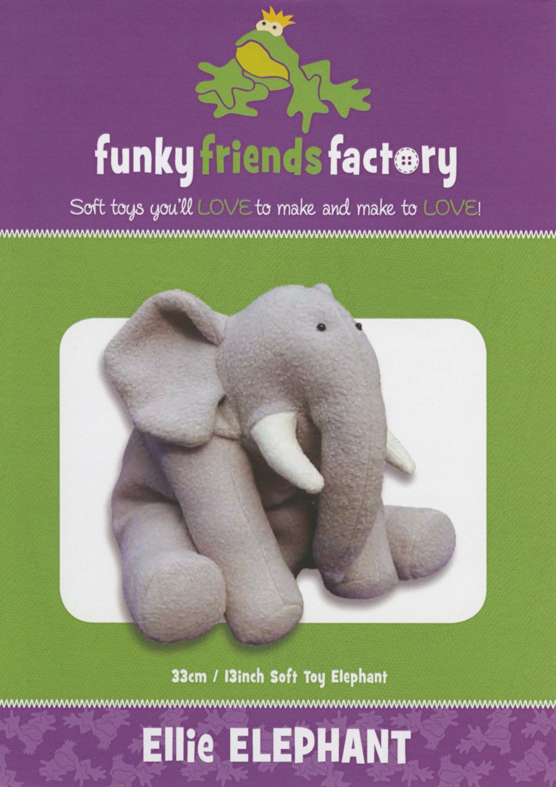 Funky Friends Factory - Ellie Elephant - Etsy