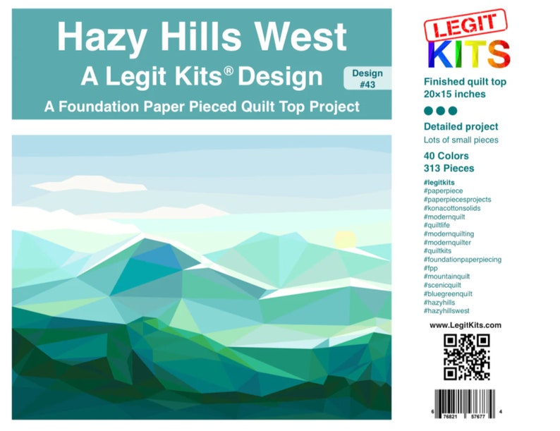 Legit Kits - Hazy Hills West Pattern - Etsy