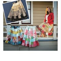 3-tiered Gathered Skirt | Sewing Pattern | PDF Download | DIY Boho ...