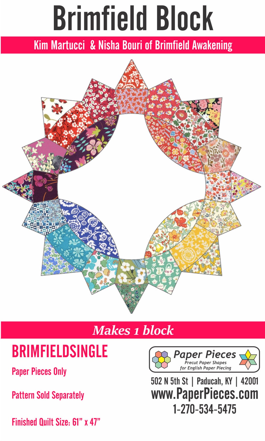 Brimfield Block - Templates, Pattern, and Papers - Etsy