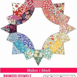 Brimfield Block - Templates, Pattern, and Papers - Etsy
