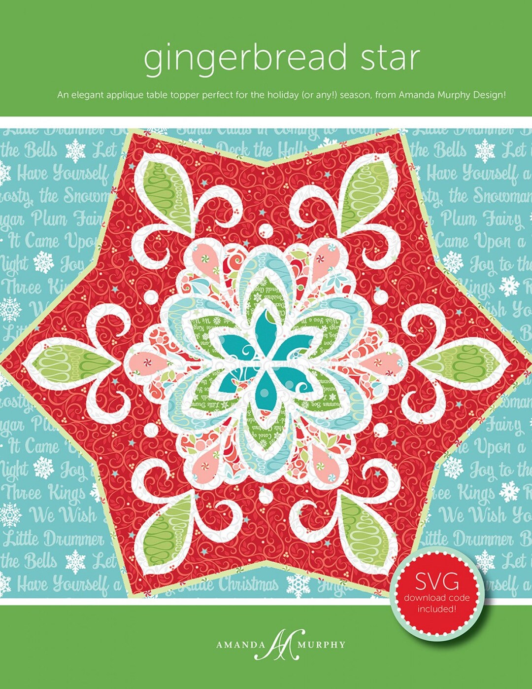 Gingerbread Star by Amanda Murphy Design - Etsy