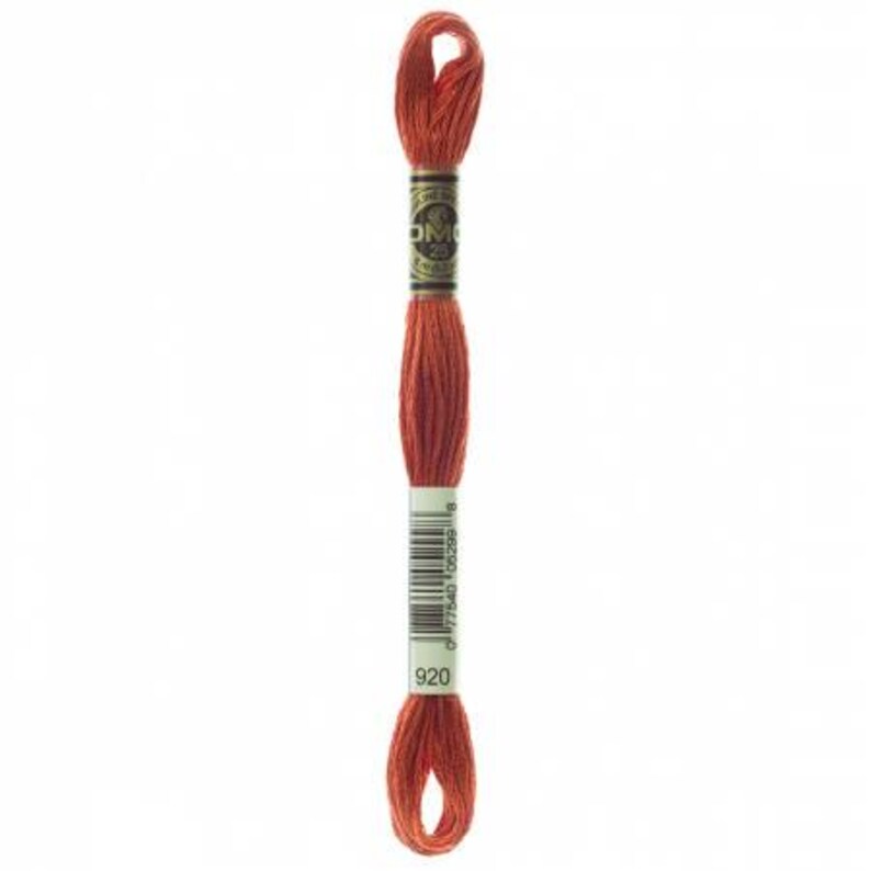 DMC Six Strand Embroidery Floss - 915 - 917 - 918 - 919 - 920 - 921 ...