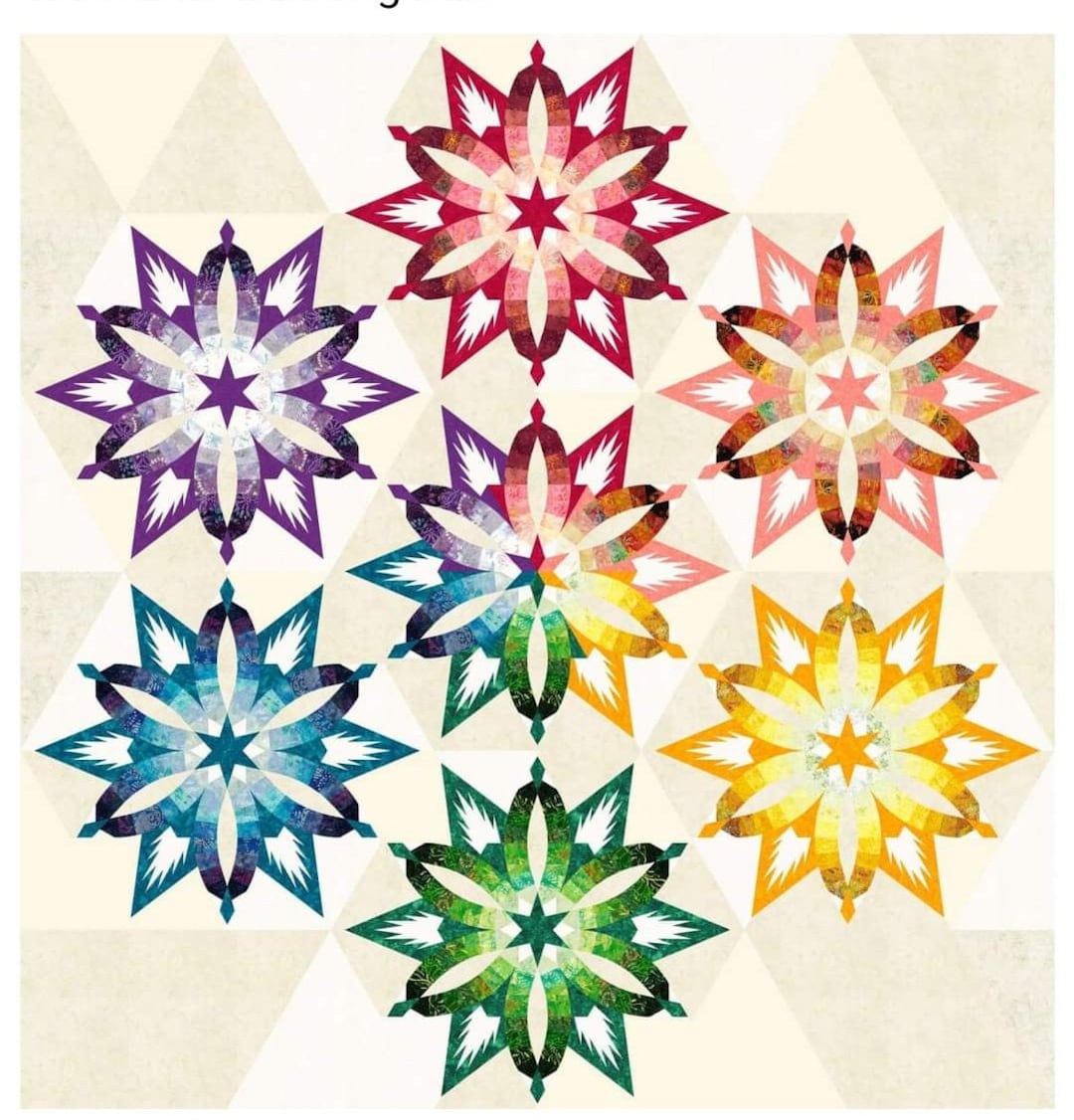 Diamond Wedding Star Quilt Pattern - Quiltworx - Judy Niemeyer Quilting ...