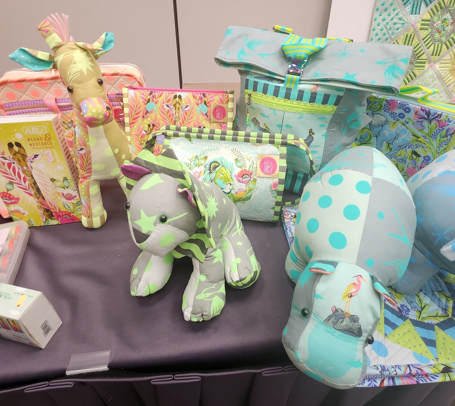 PREORDER Tula Pink Everglow Stuffed Animal Kits Hippo - Etsy