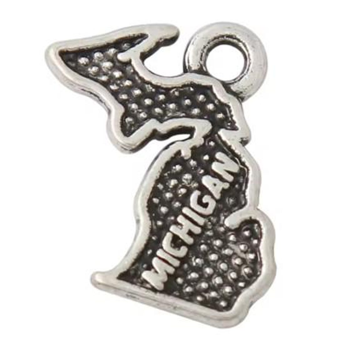 Michigan Map Charms ~0.5''*2/3'' 3pc - Etsy