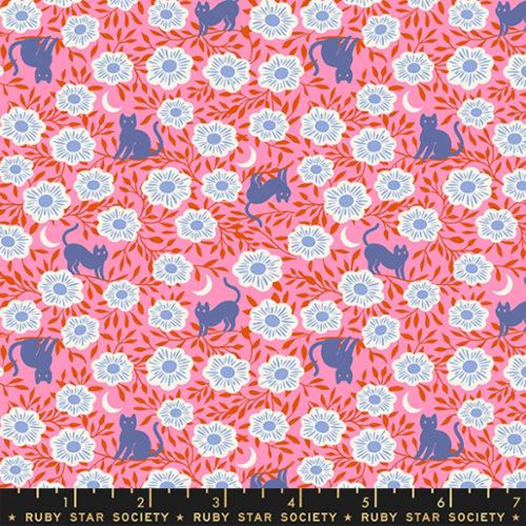 Ruby Star Society - Backyard - Hiding Cat Flamingo RS2088 12 - Etsy