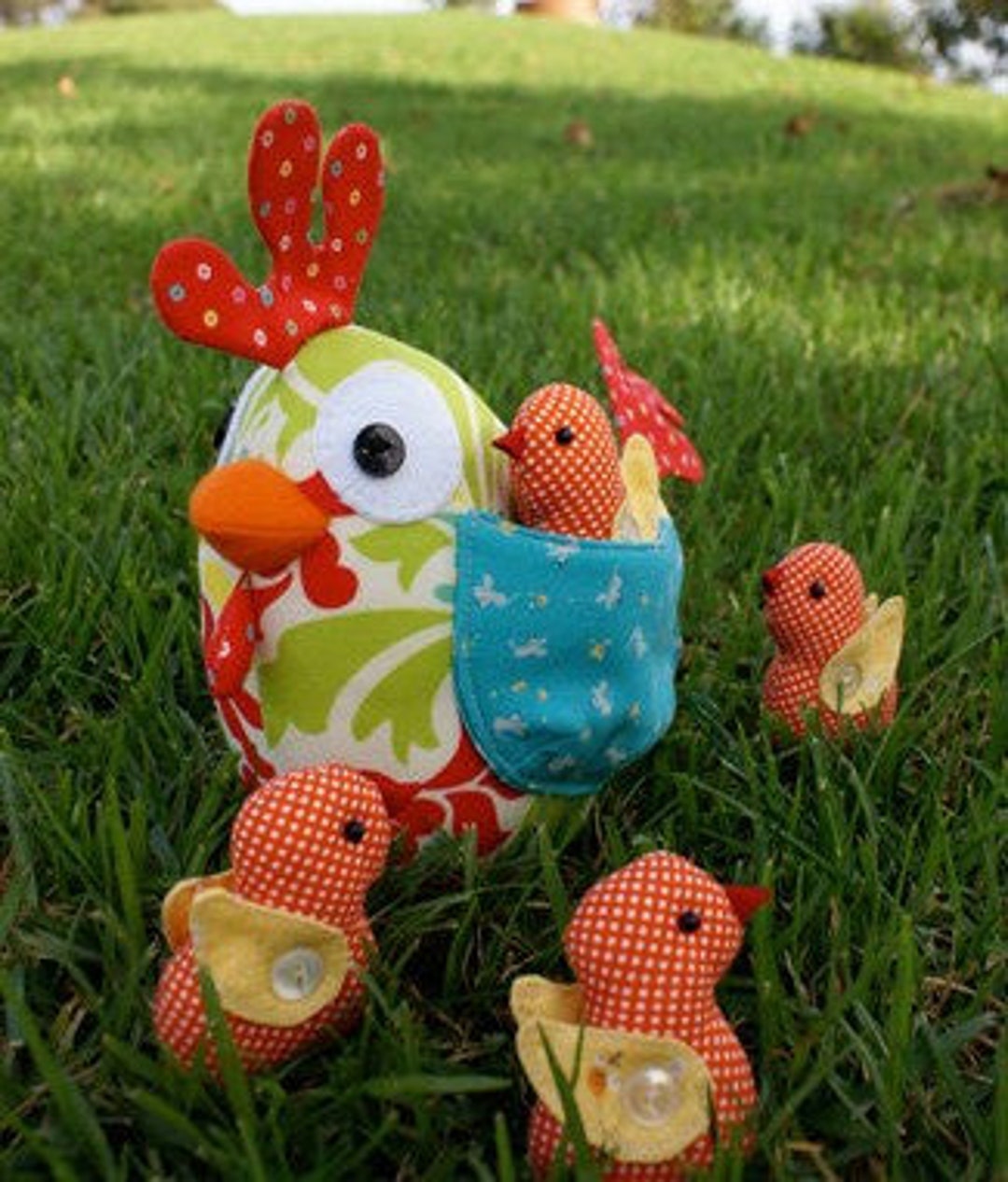 Clucky Stuffed Animal Pattern MM066 - Melly and Me - Etsy