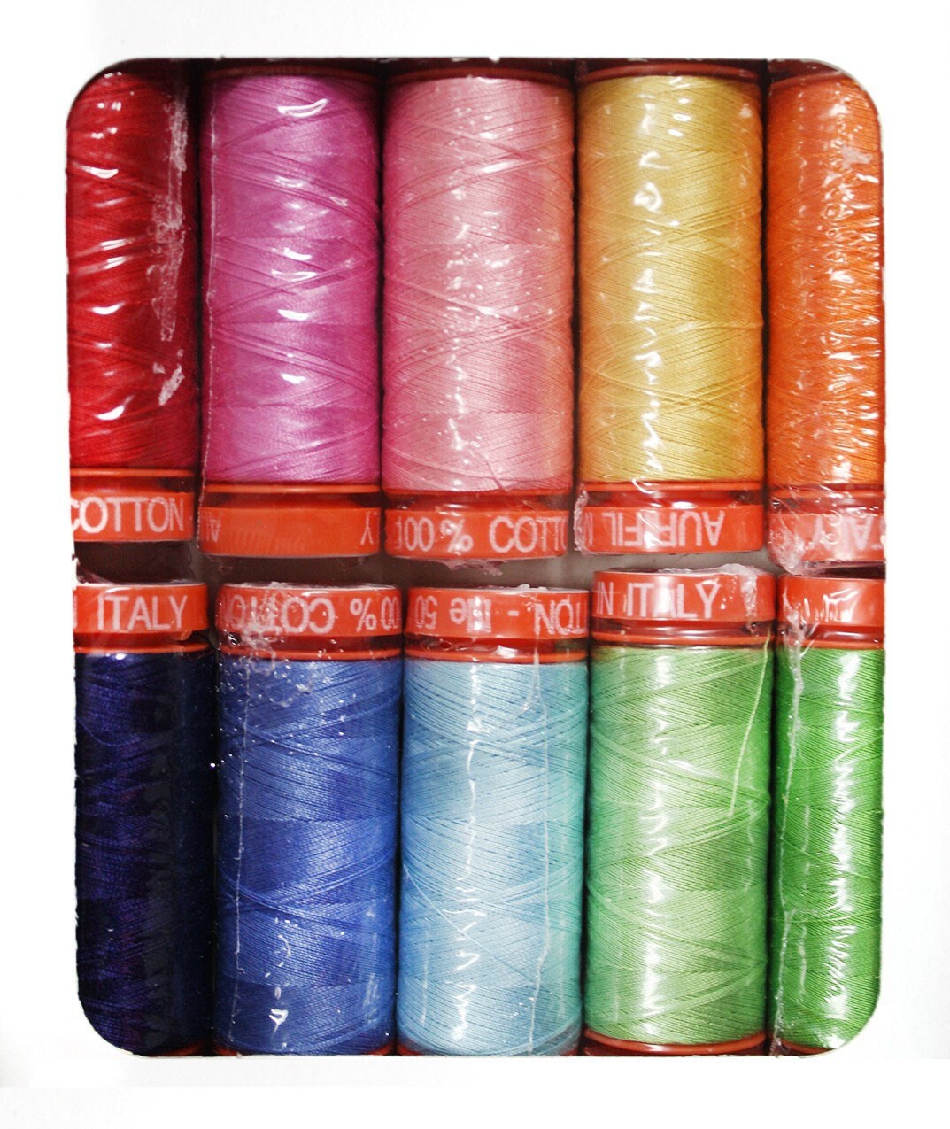 10 Small Spools Cotton 50wt Happy Color - Lori Holt - Etsy