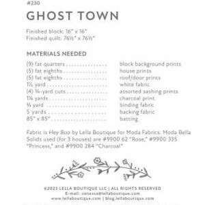 Ghost Town Quilt Pattern by Lella Boutique - Etsy