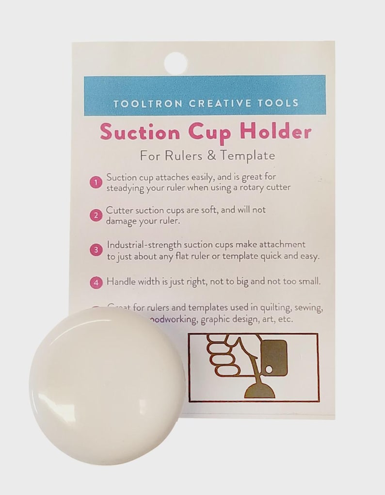 Tooltron Template Suction Cup Ruler Holder - Etsy