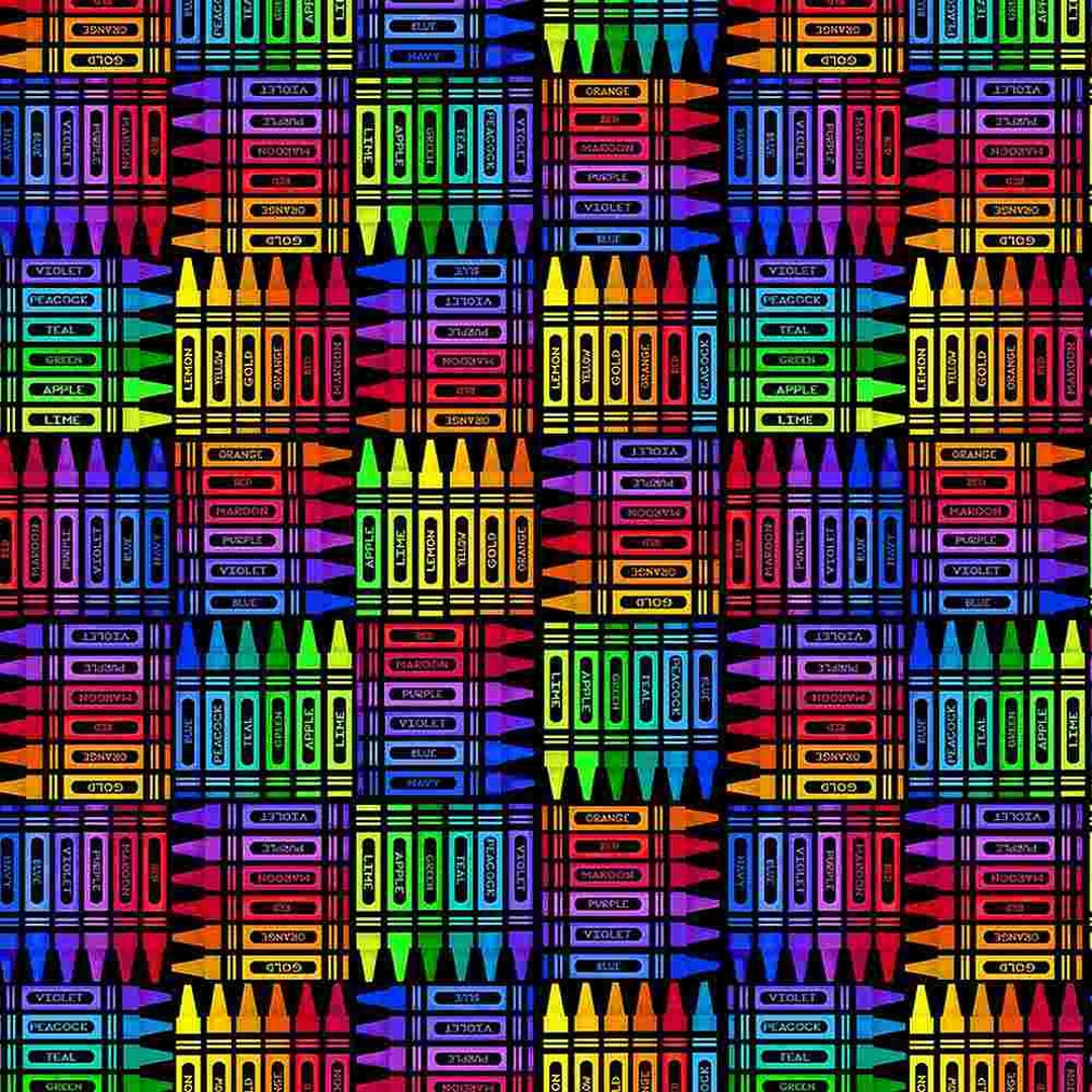 Timeless Treasures - BRIGHT CRAYONS GAIL-CD1687 - Etsy
