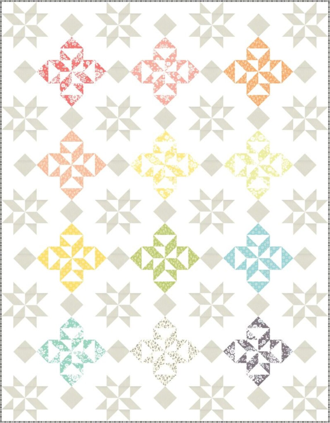 Sweetly Shining Quilt Pattern by Corey Yoder - Coriander Quilts - Etsy