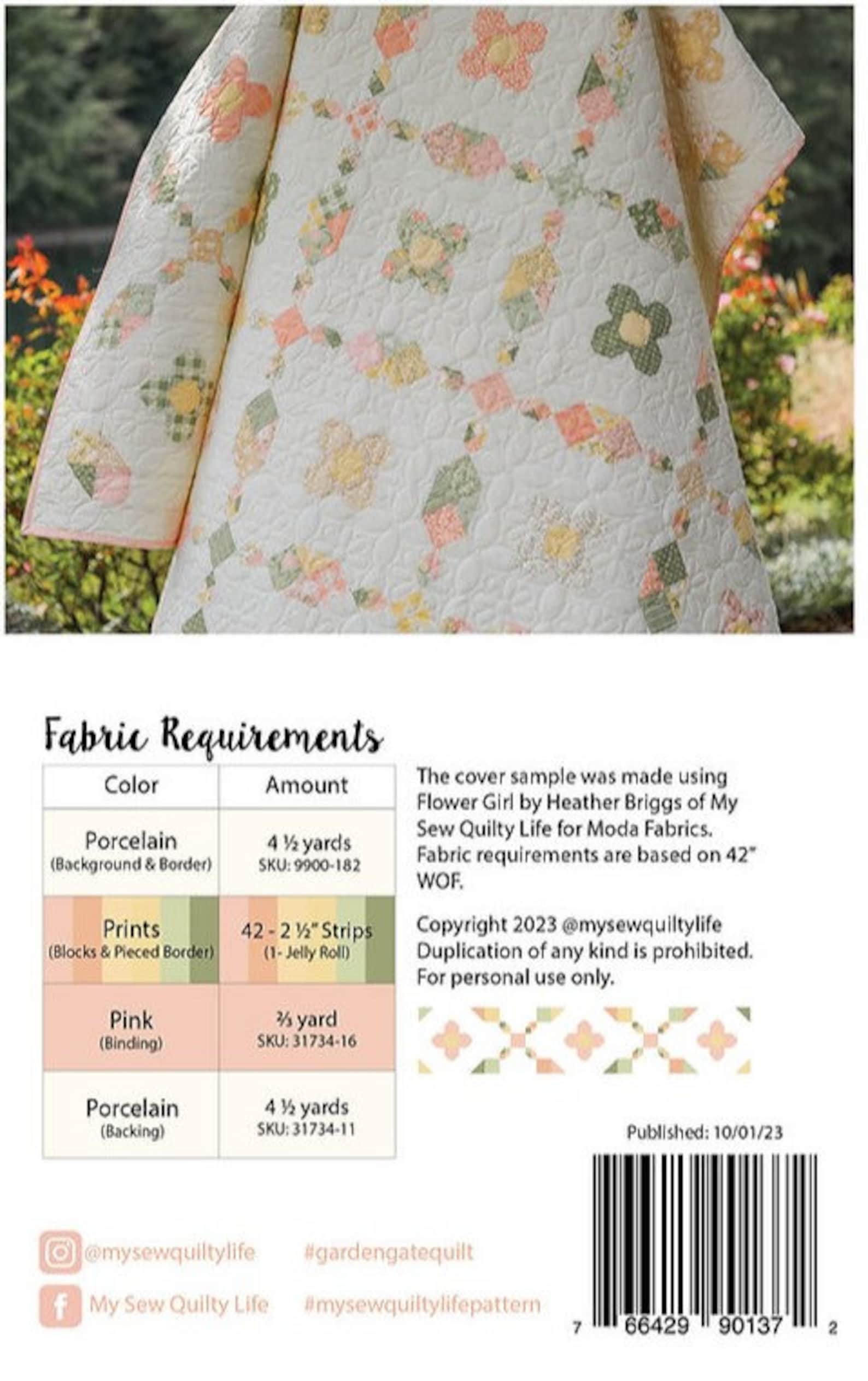 Garden Gate Quilt Pattern - My Sew Quilty Life - Etsy